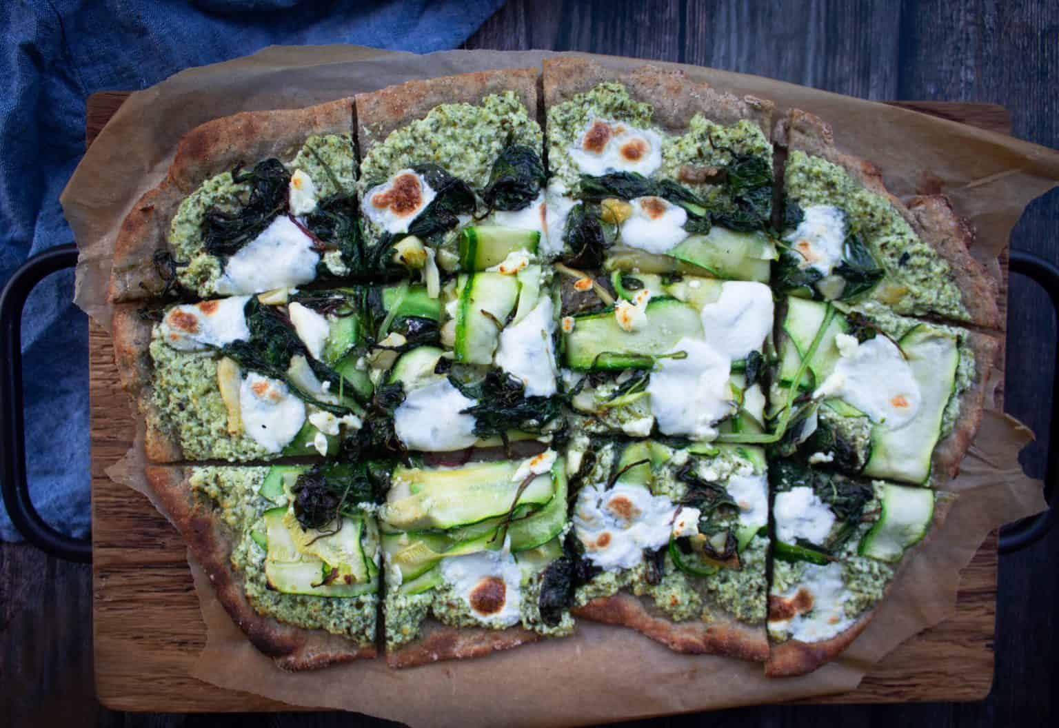 Whole Grain High Protein Pizza Dough (Step by Step) - Kate-Cooks