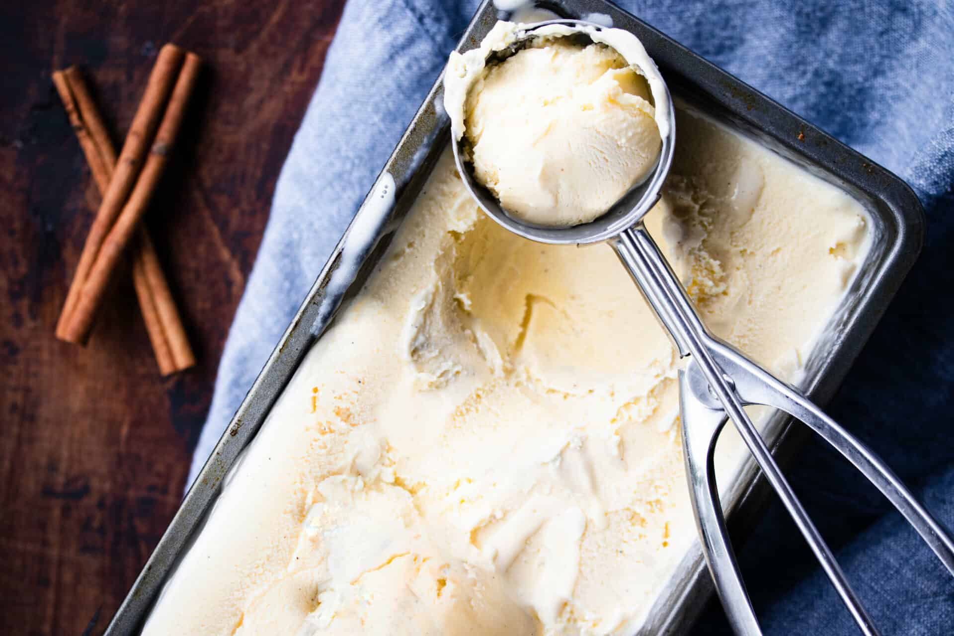 Spiced Cinnamon Cardamom Ice Cream (with flexible dairy and sugar ...