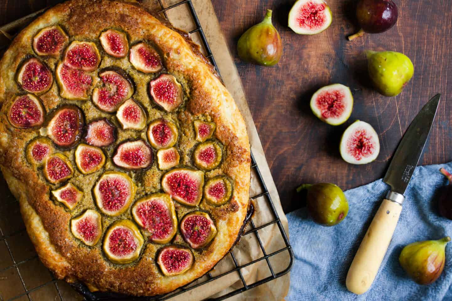 Fig Pistachio Frangipane Tart - Kate-Cooks