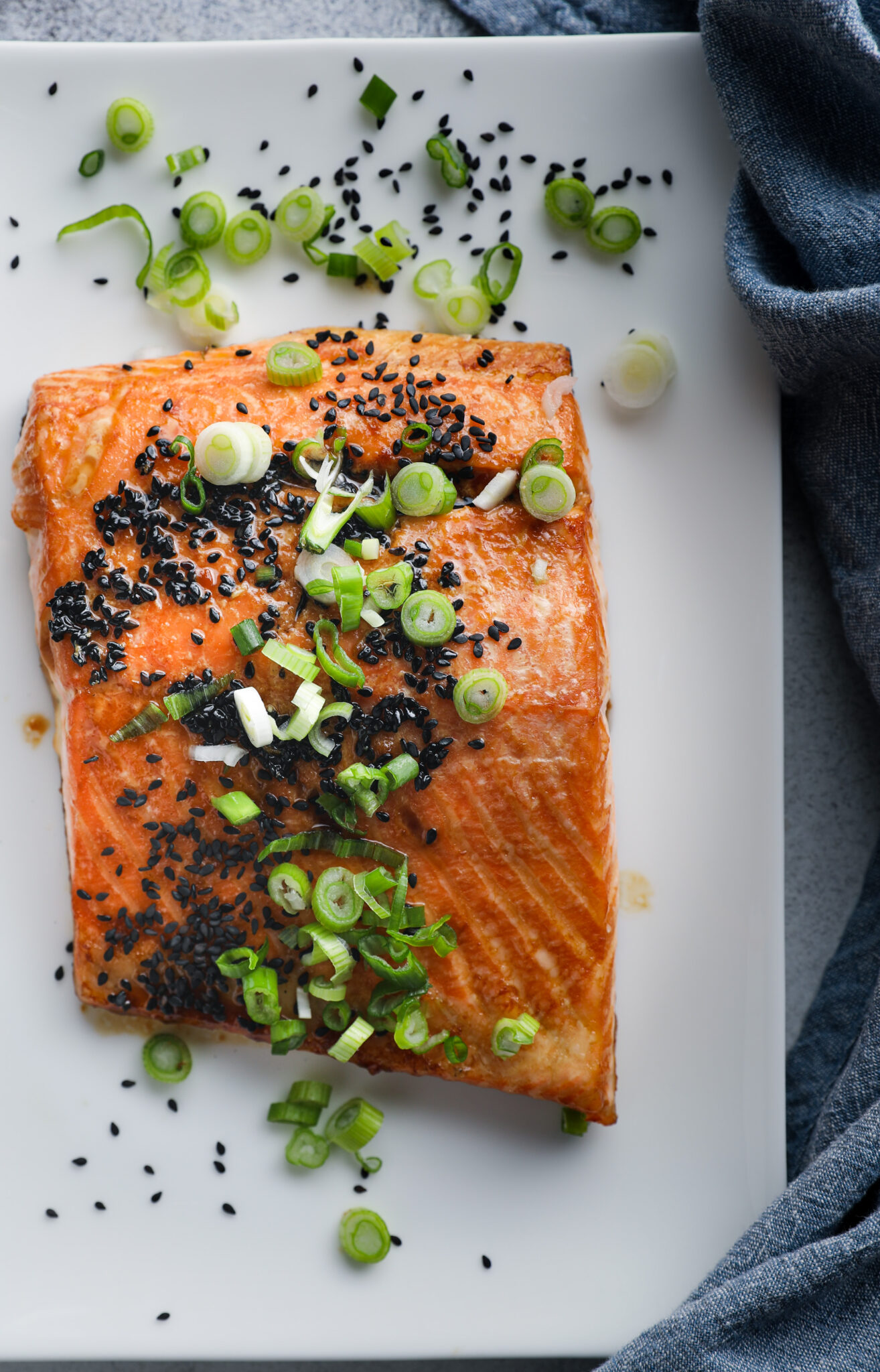 Baked Sesame Soy Salmon Bowls - Kate-Cooks
