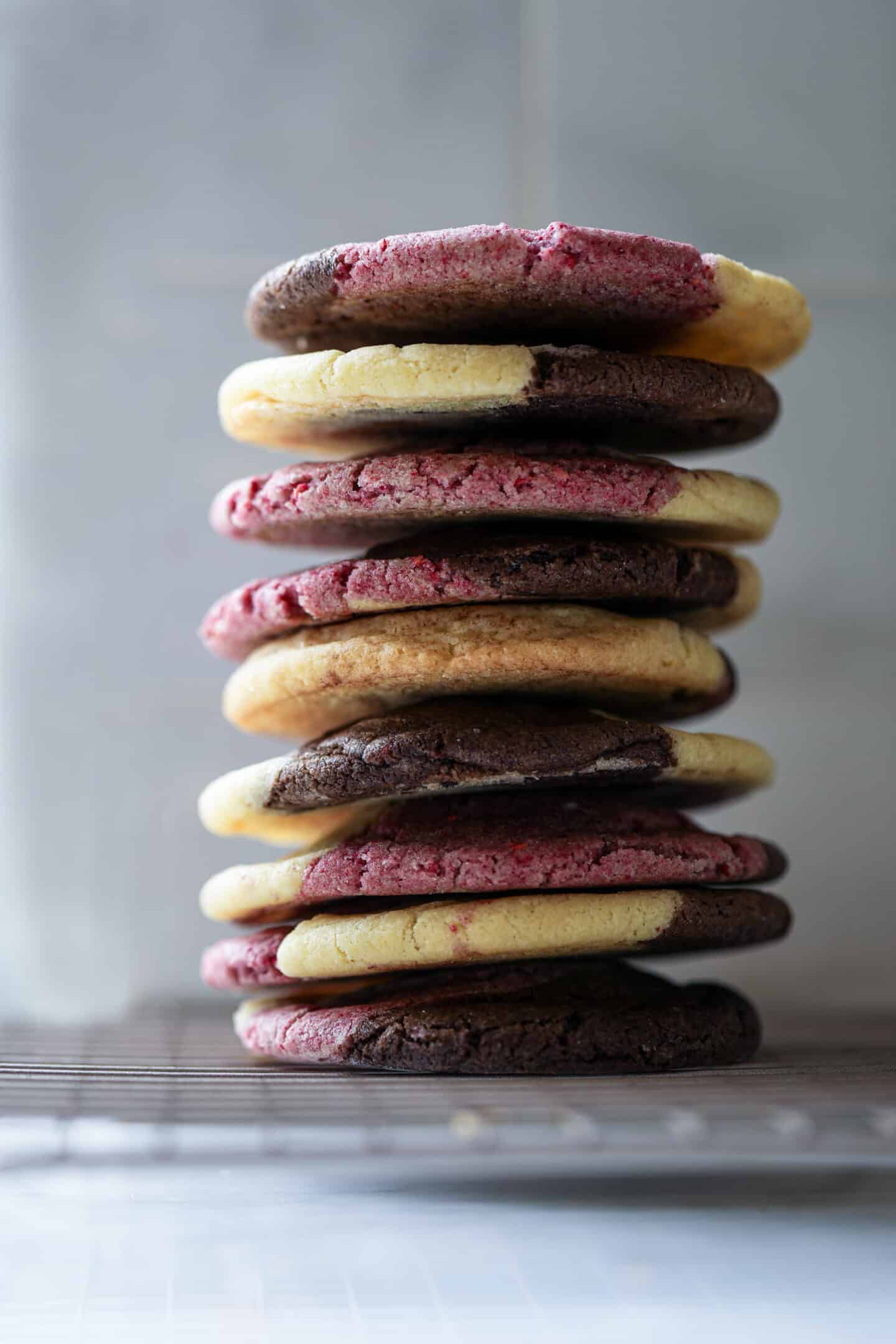 Neapolitan Sugar Cookies - Kate-Cooks
