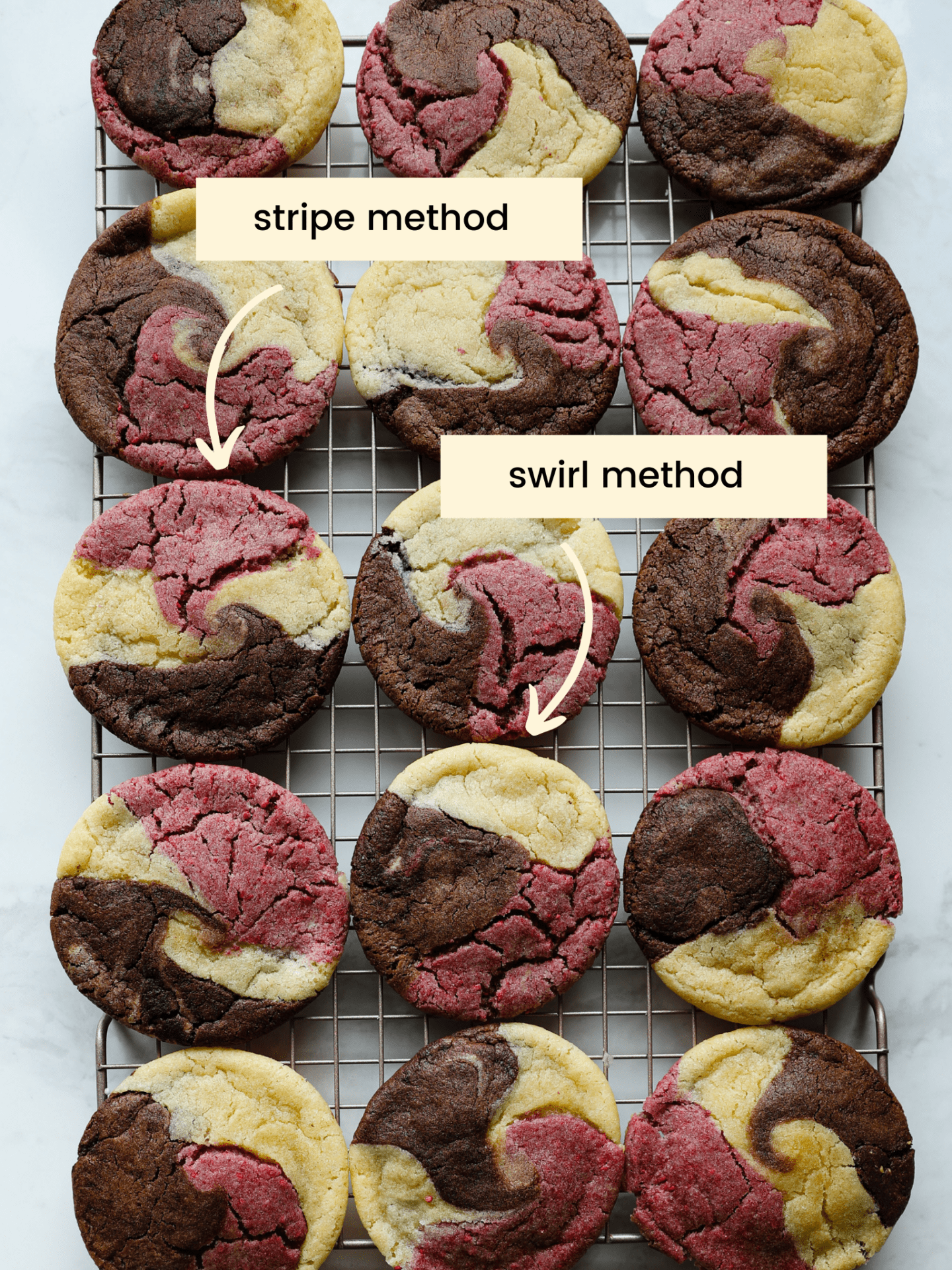 Neapolitan Sugar Cookies - Kate-Cooks